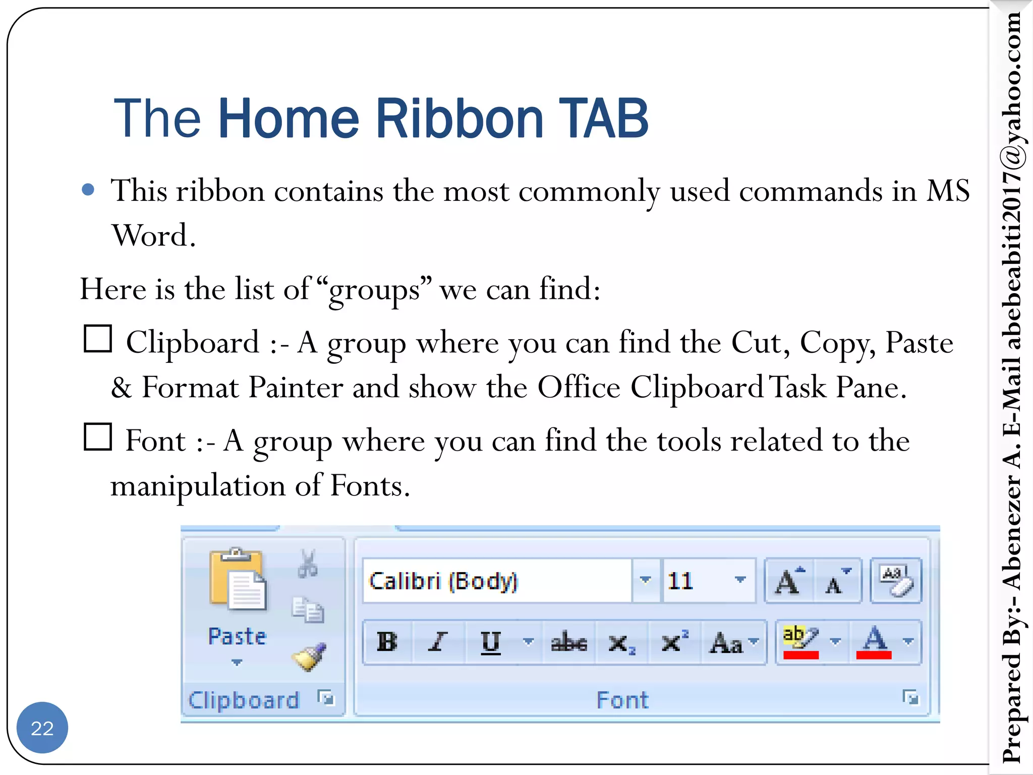 Ms word 2007 pptx | PDF