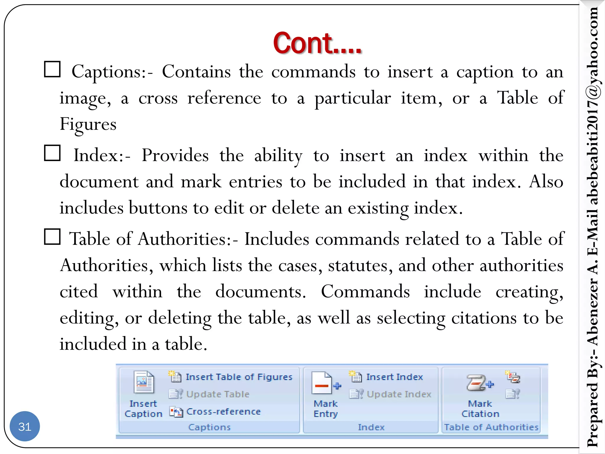 Ms word 2007 pptx | PDF