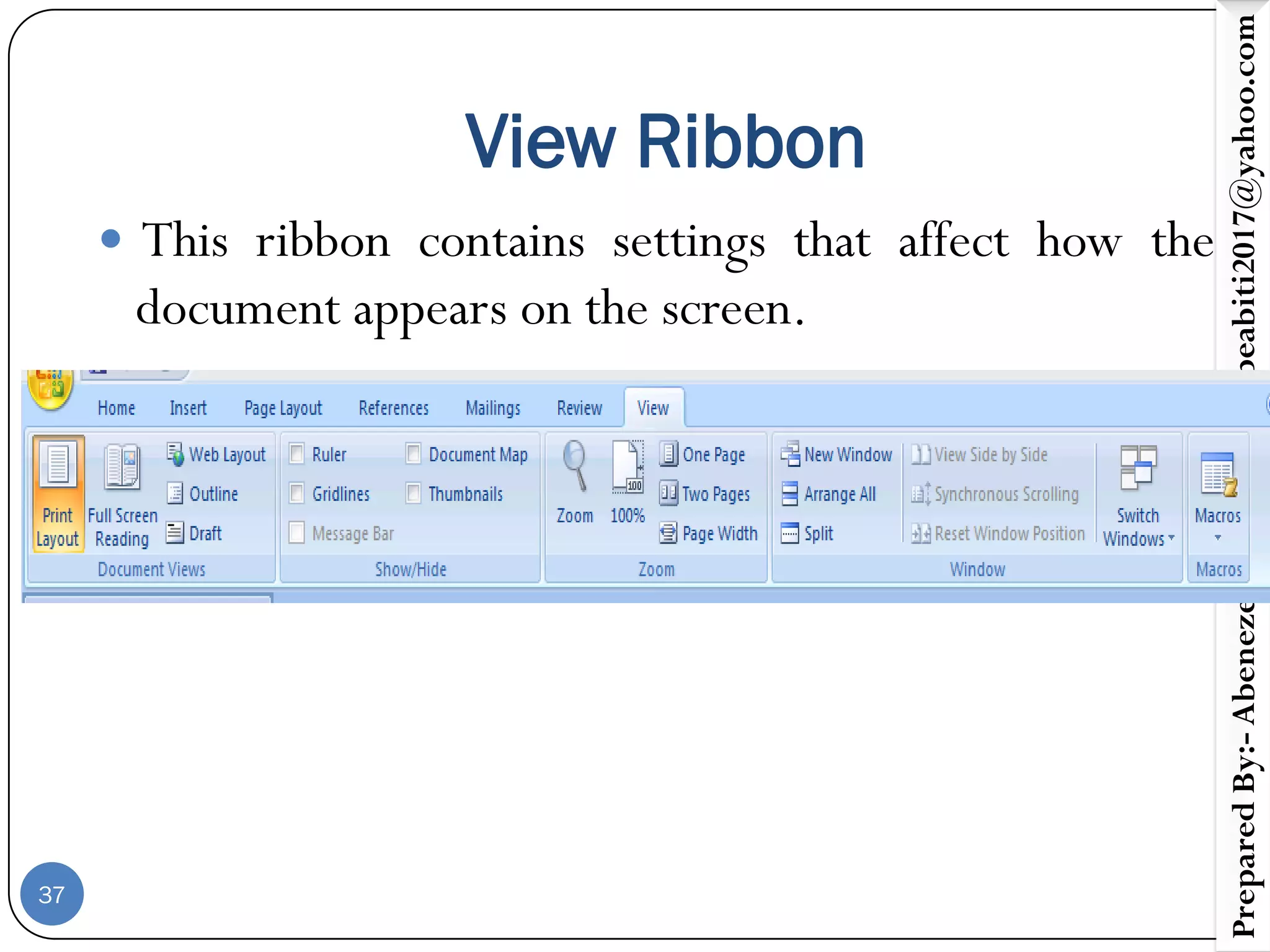 Ms word 2007 pptx | PDF