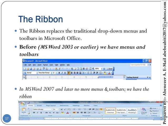 Ms word 2007 pptx | PDF