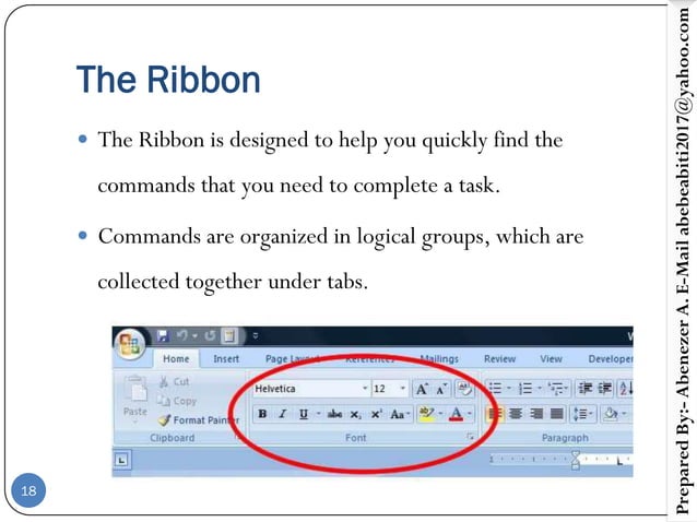 Ms word 2007 pptx | PDF