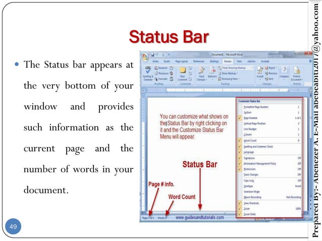 Ms word 2007 pptx | PDF