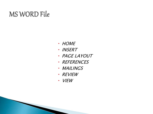 Ms word | PPT