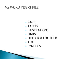 Ms word | PPTX