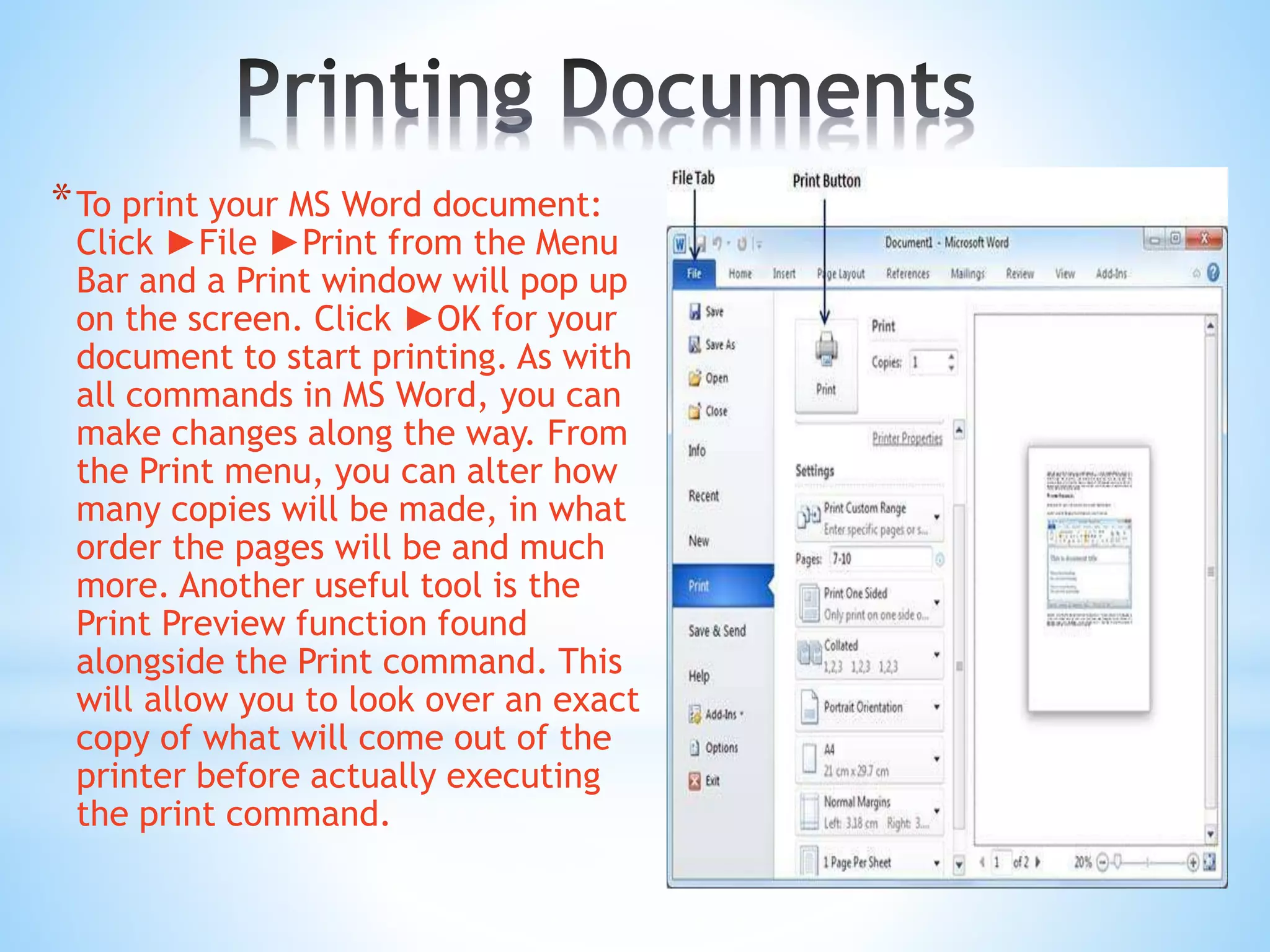 Ms word | PPTX