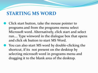 MS WORD.pdf | Desktop Publishing | Computer Software and Applications
