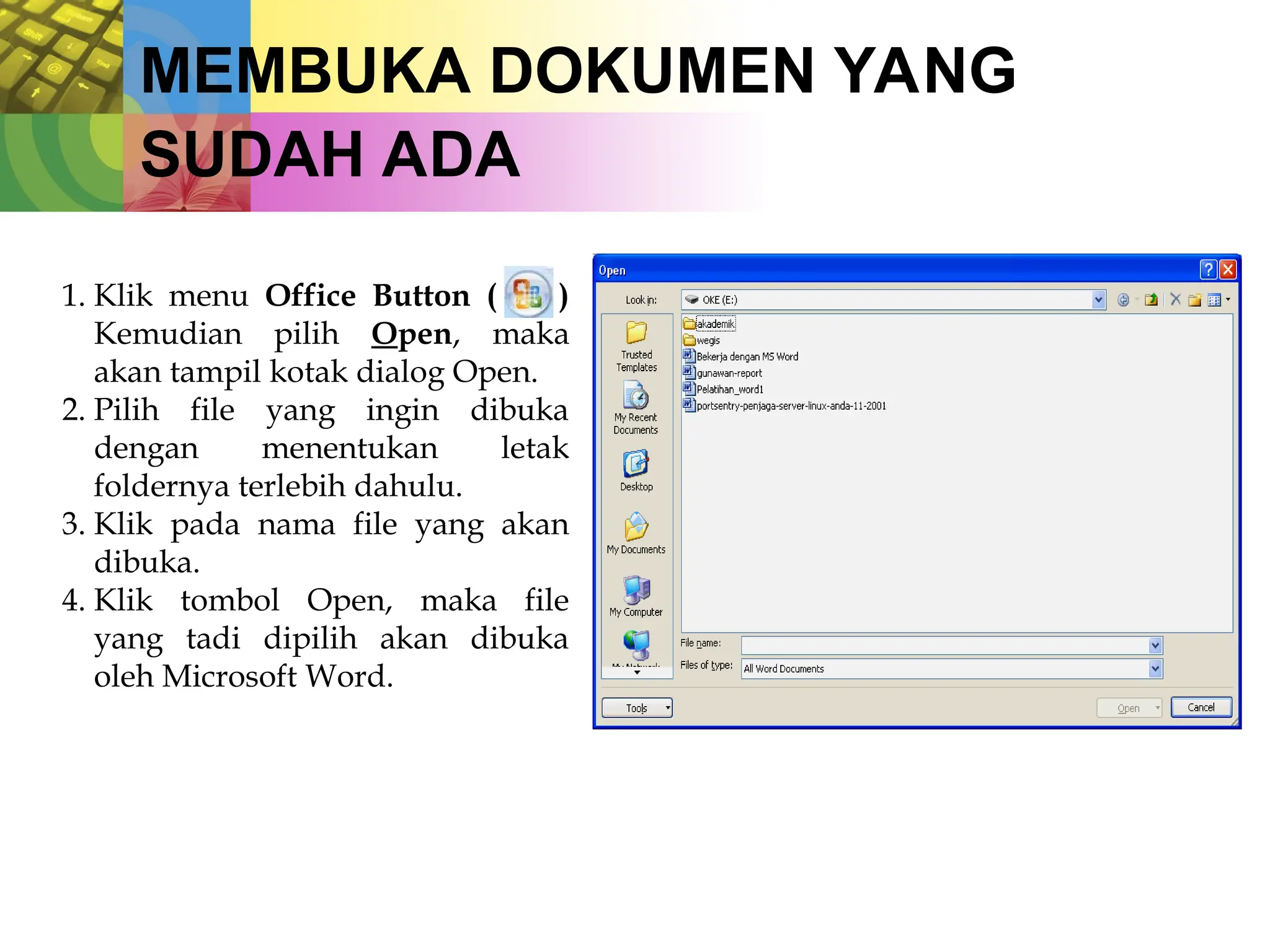 dasar-dasar menggunakan microsoft word.ppt