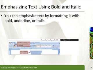 MS Word document for beginners to learn and | PPT