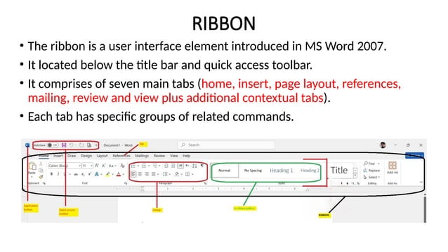 Learning the Microsoft Word interface.pptx