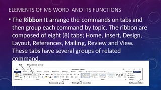 MS WORD.pptx intoduction to ms word software | PPTX