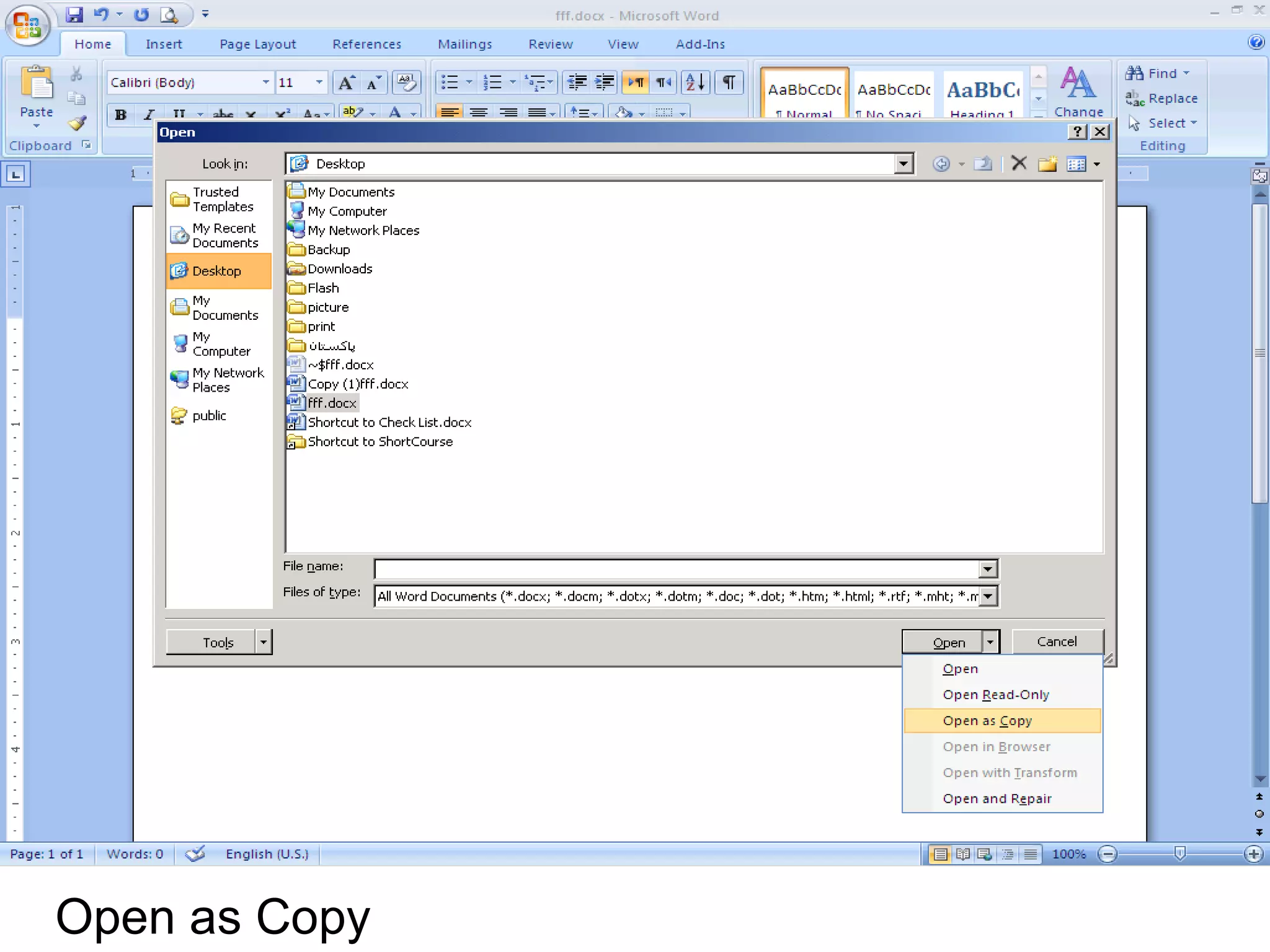 MS Word Basics | ODP