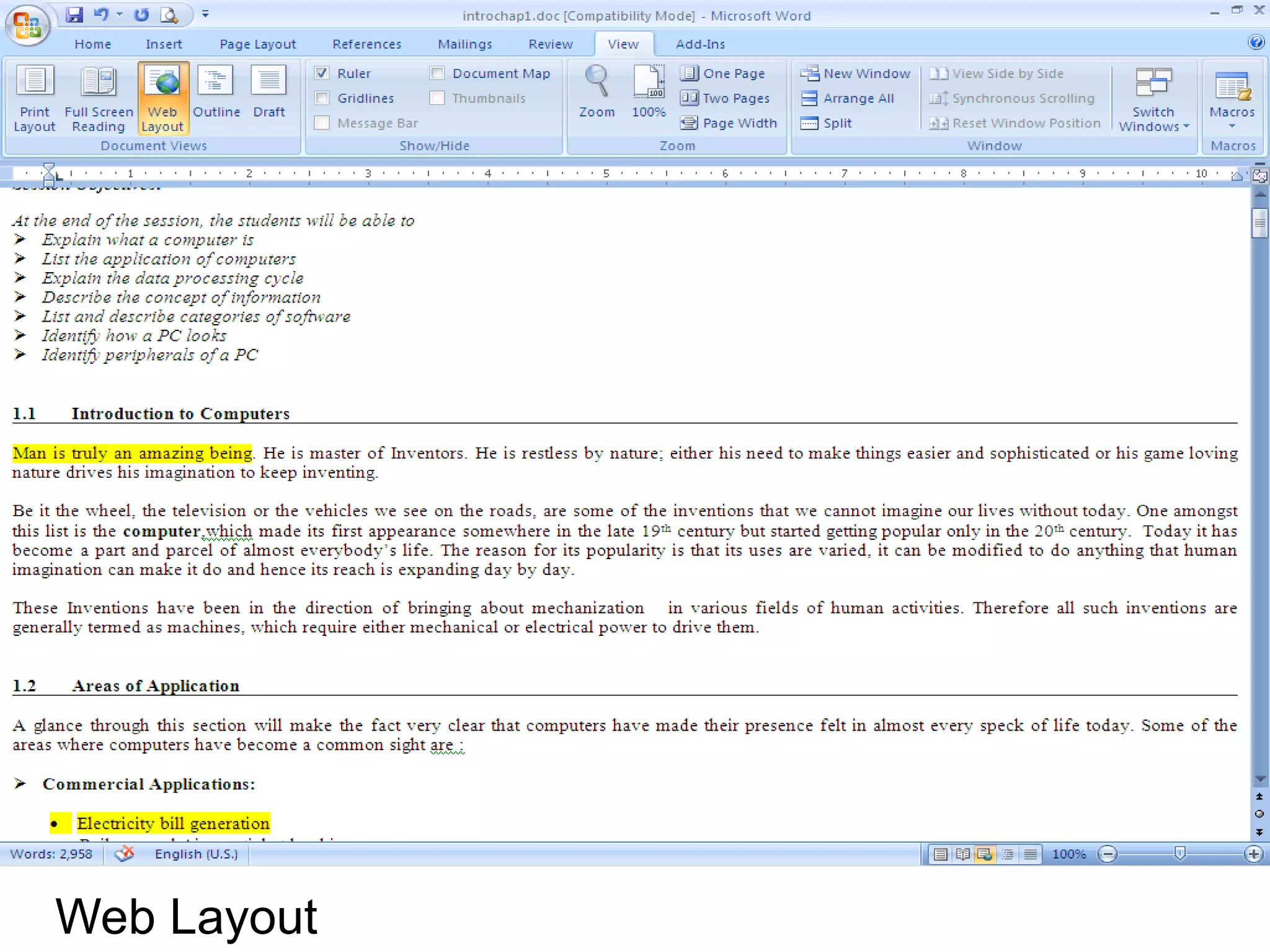 MS Word Basics | ODP