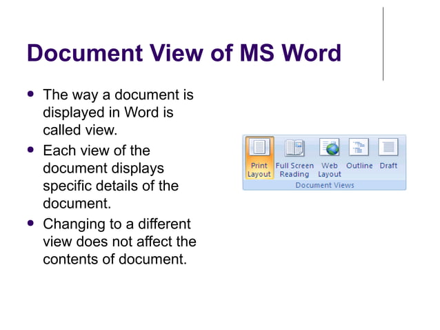 MS Word Basics | ODP | Desktop Publishing | Computer Software and Applications