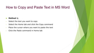 Ms word module 1 | PPTX