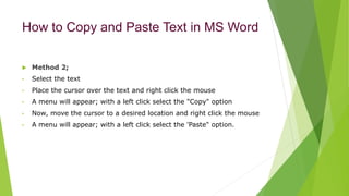 Ms word module 1 | PPTX