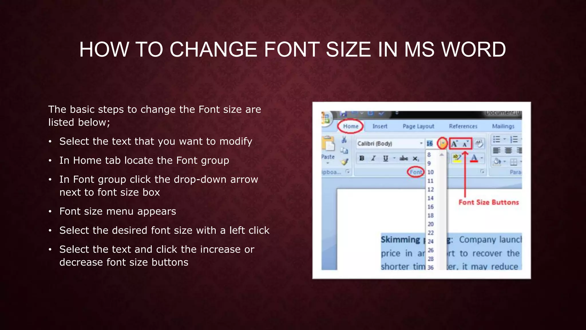Ms word module 2 | PPT