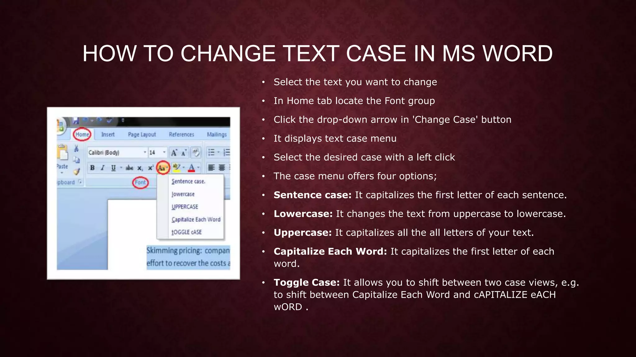 Ms word module 2 | PPT