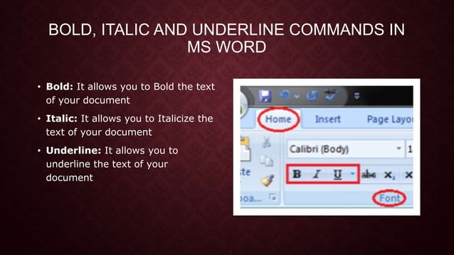 Ms word module 2 | PPT