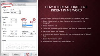 Ms word module 2 | PPT