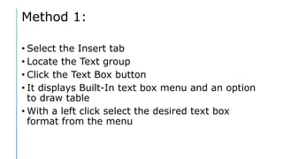 Msword module 3 | PPTX