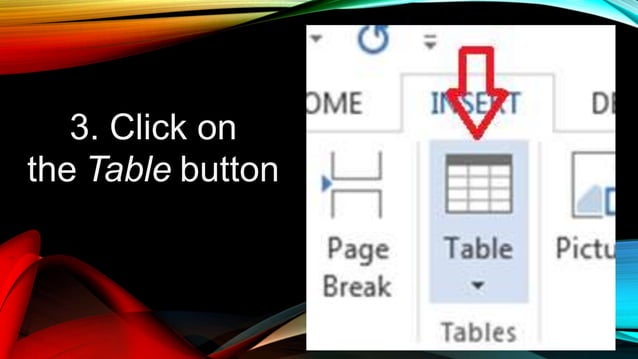 MS Word - Table (Task 1 - Office Supplies).pptx | Desktop Publishing ...