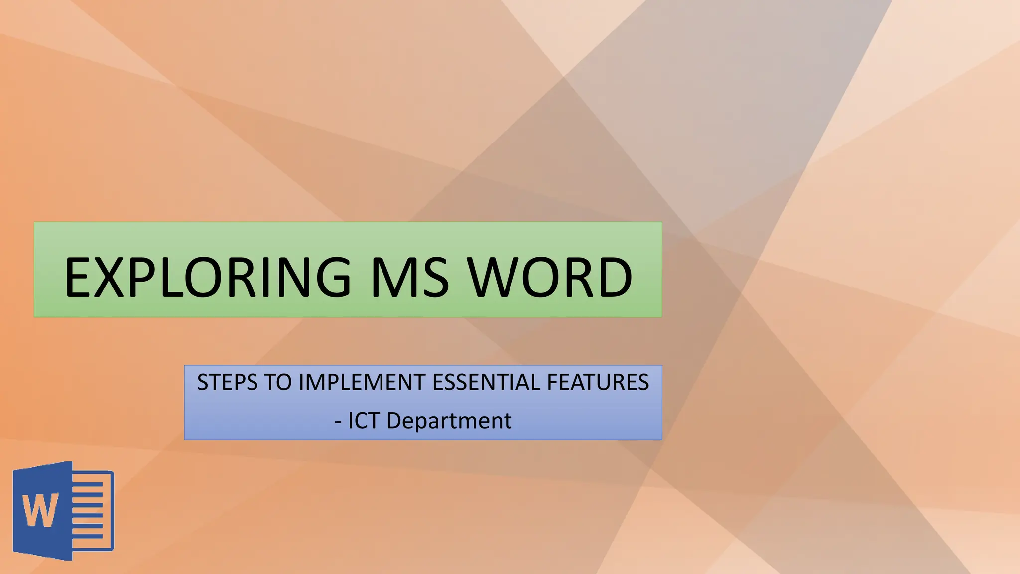 Microsoft Word 2016 and above basic knowledge of hoe to use word for ...