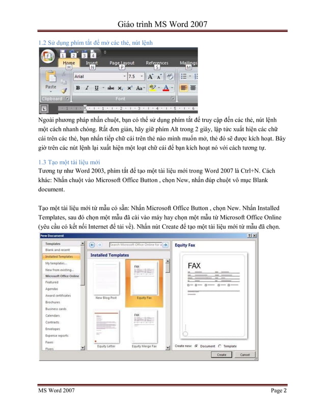 Ms word 2007 | PDF