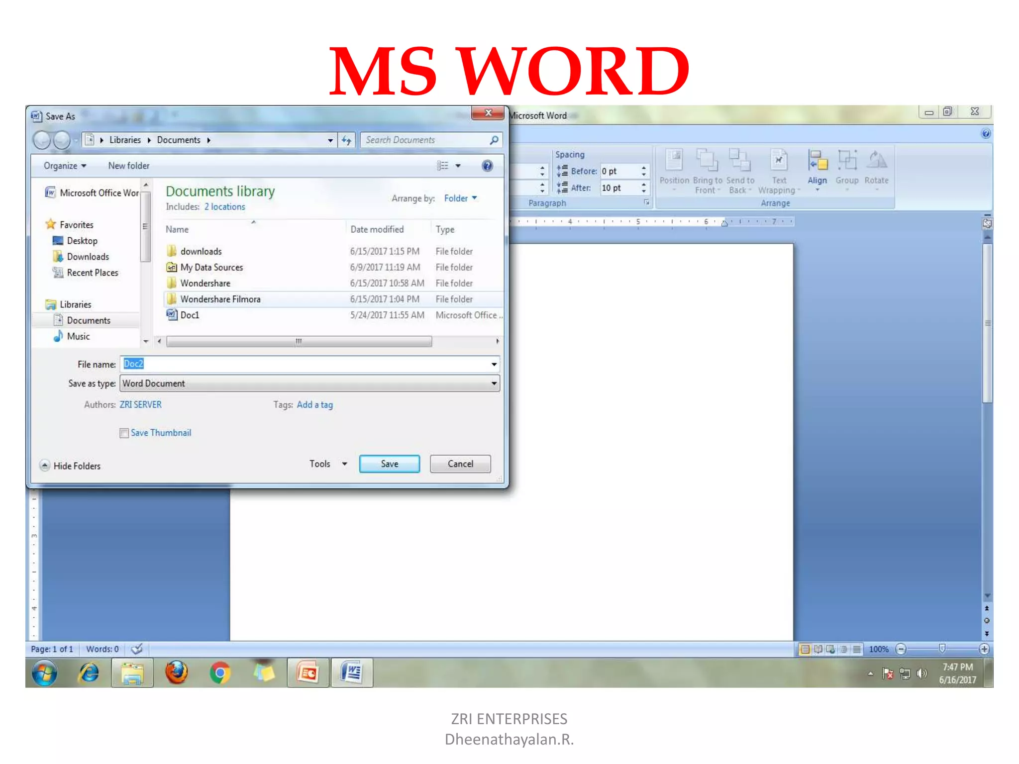 Ms word 2007 introduction & getting started | PPT
