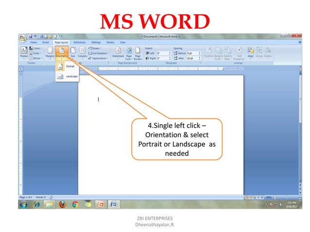 Ms word 2007 introduction & getting started | PPT