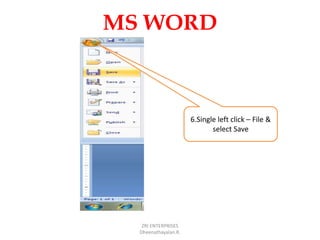 Ms word 2007 introduction & getting started | PPT