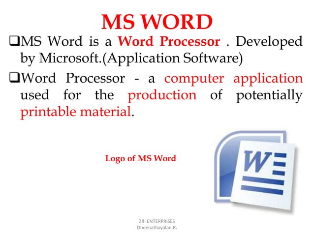 Ms word 2007 introduction & getting started | PPT