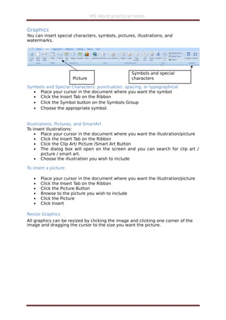 Ms word 2007 practical notes | PDF