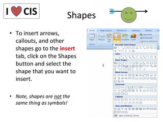 Ms word2007tutorial | PPT