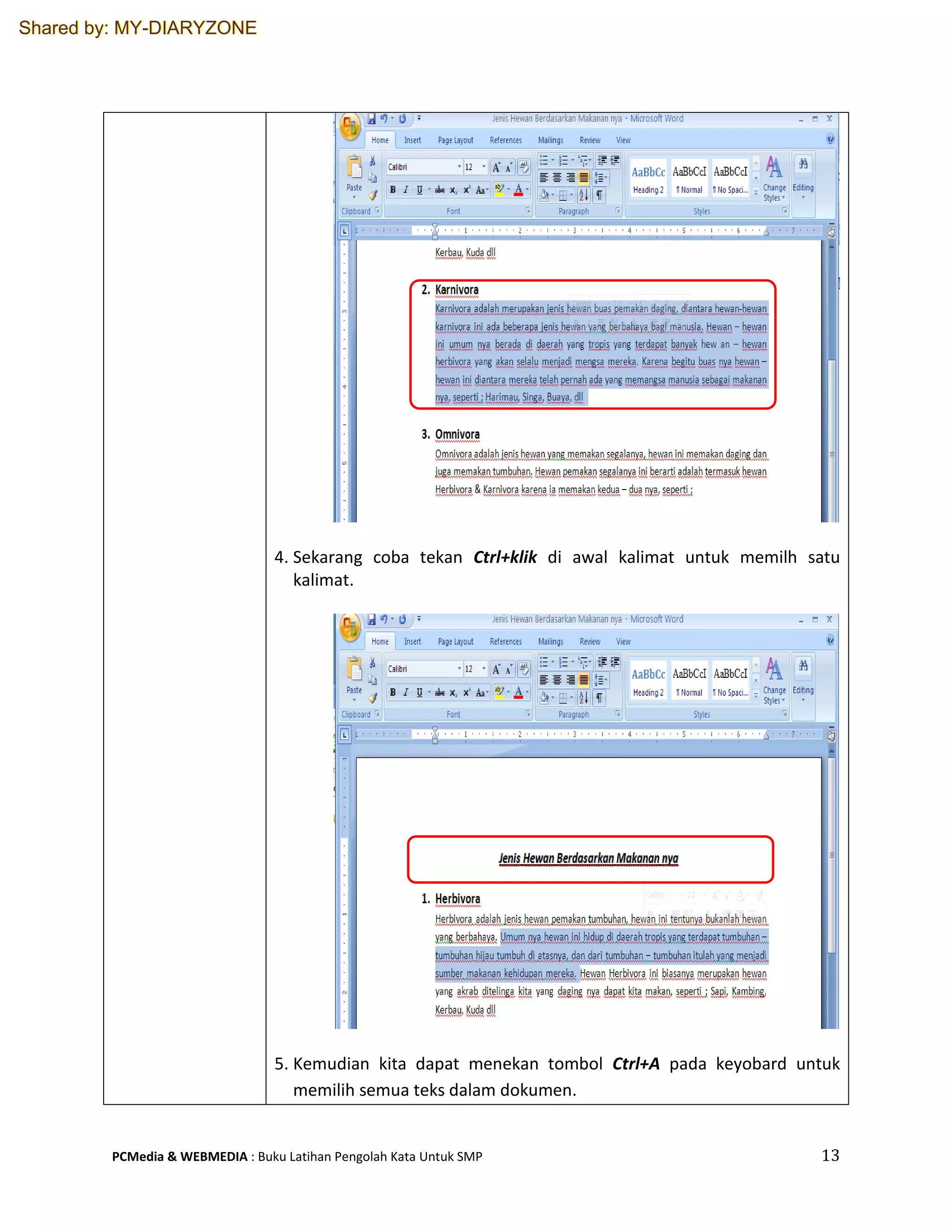 Modul Belajar Ms word | PDF
