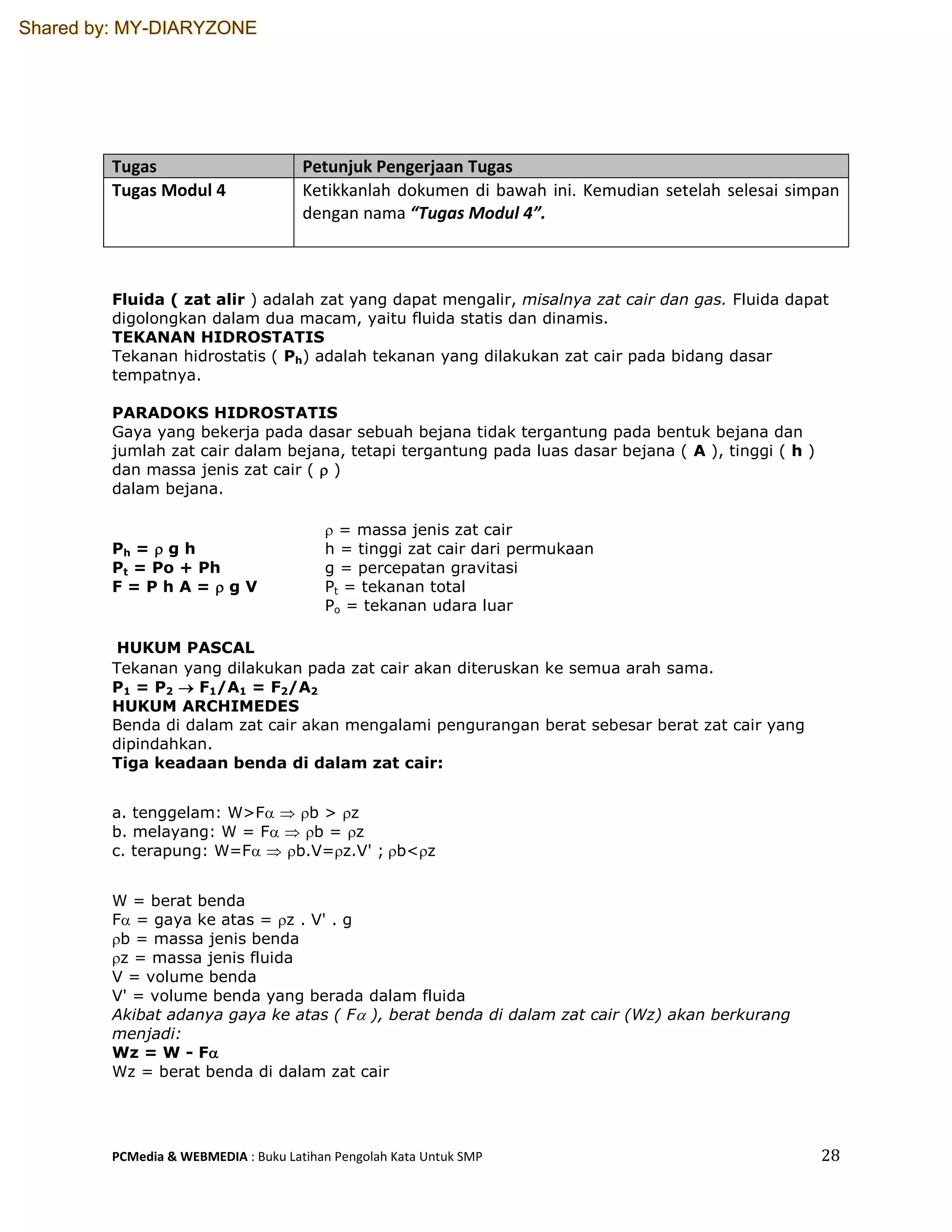 Modul Belajar Ms word | PDF