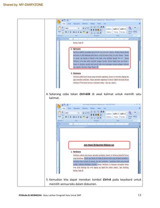 Modul Belajar Ms word | PDF