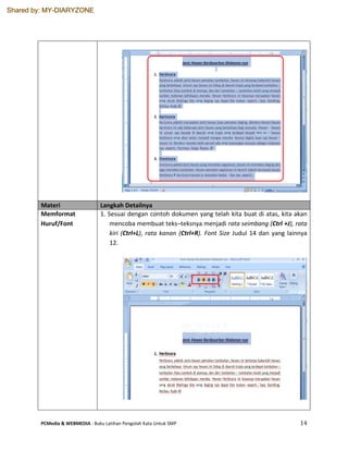 Modul Belajar Ms word | PDF