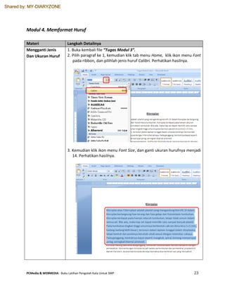 Modul Belajar Ms word | PDF