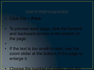 ms word presentation where we can find the ways | PPTX