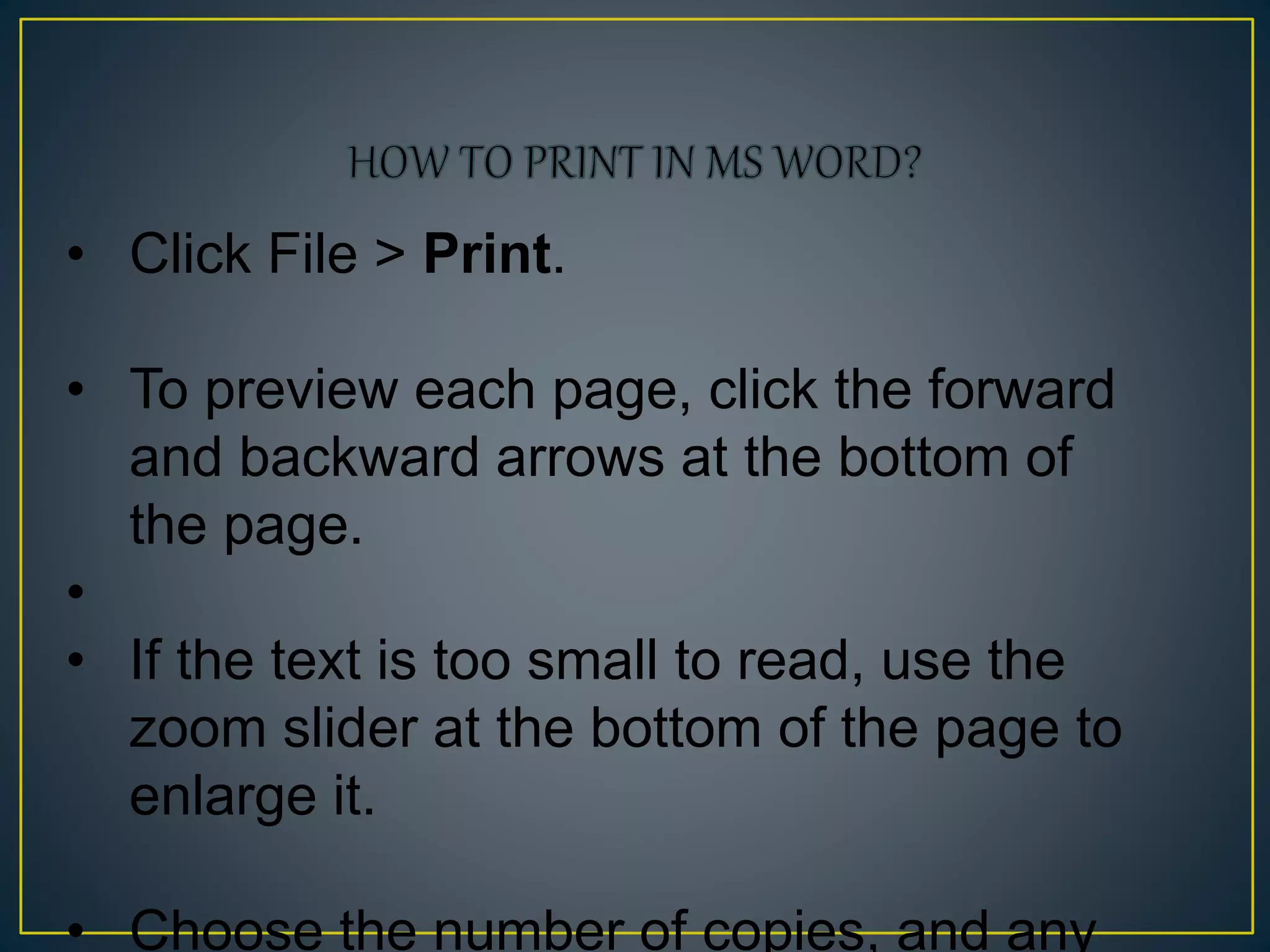 Ms word 2010 | PPTX