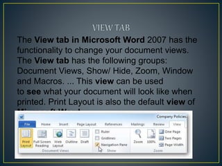 Ms word 2010 | PPTX