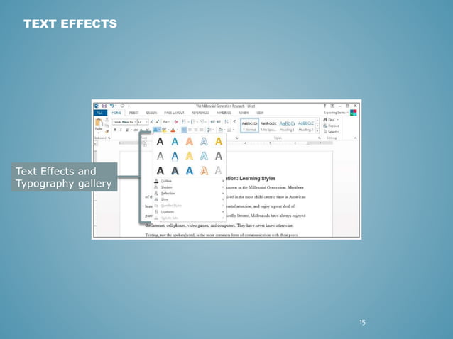 Ms word 2013 | PPTX