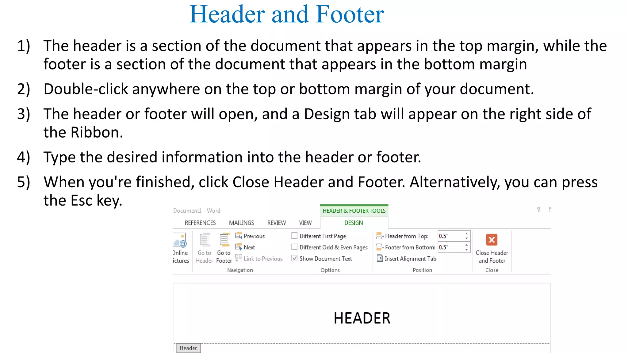 Ms word 2013 Training | PPTX
