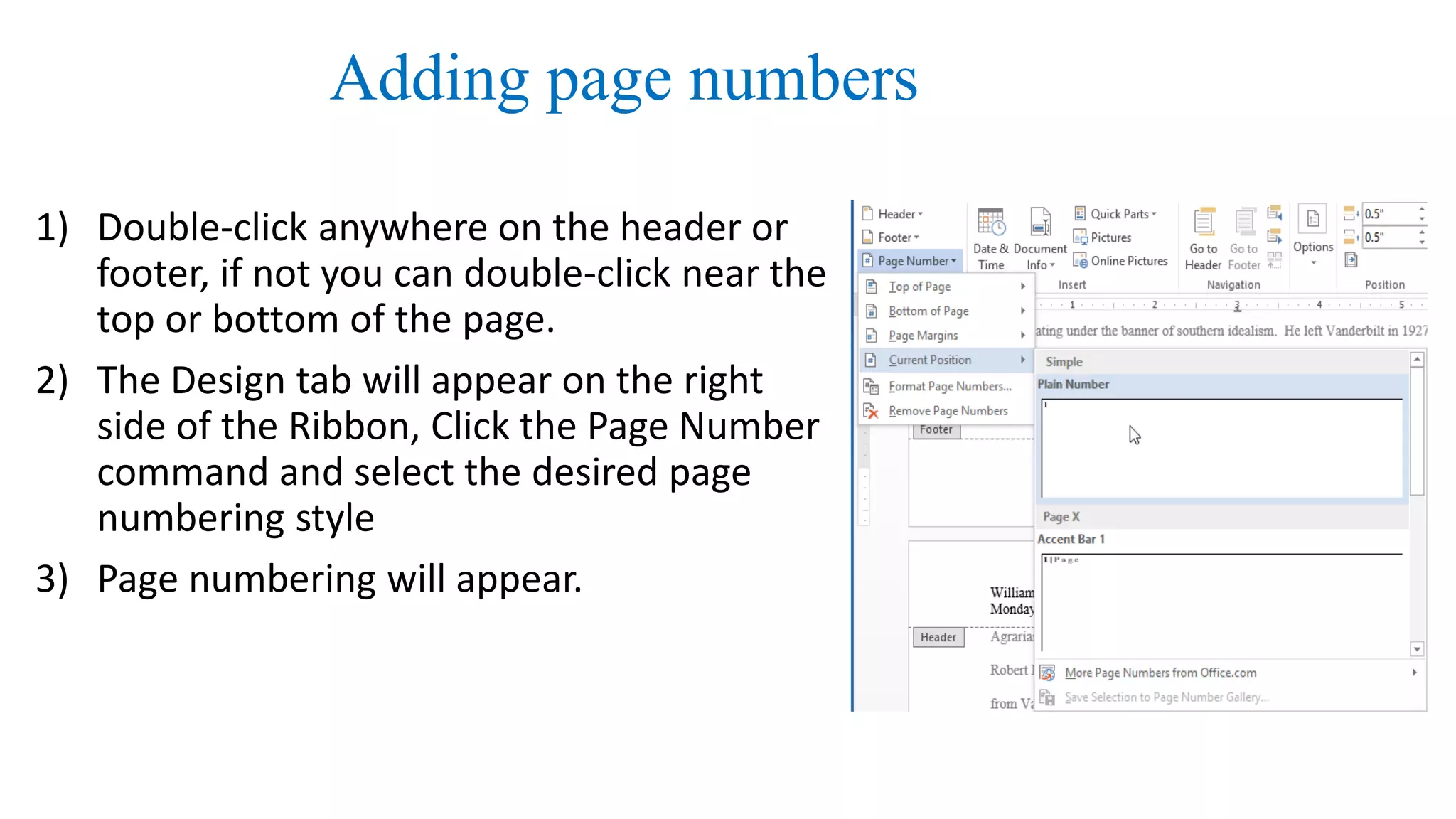 Ms word 2013 Training | PPTX
