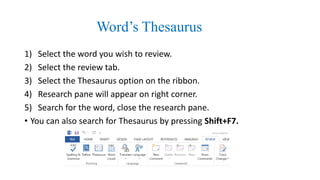 Ms word 2013 Training | PPTX