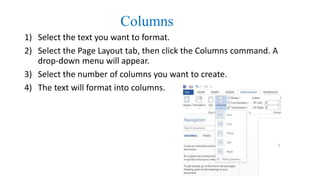 Ms word 2013 Training | PPTX