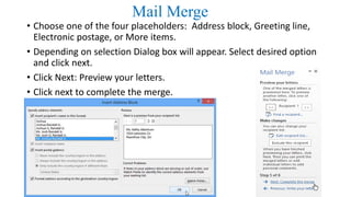 Ms word 2013 Training | PPTX