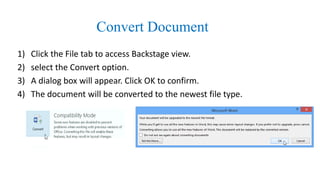 Ms word 2013 Training | PPTX