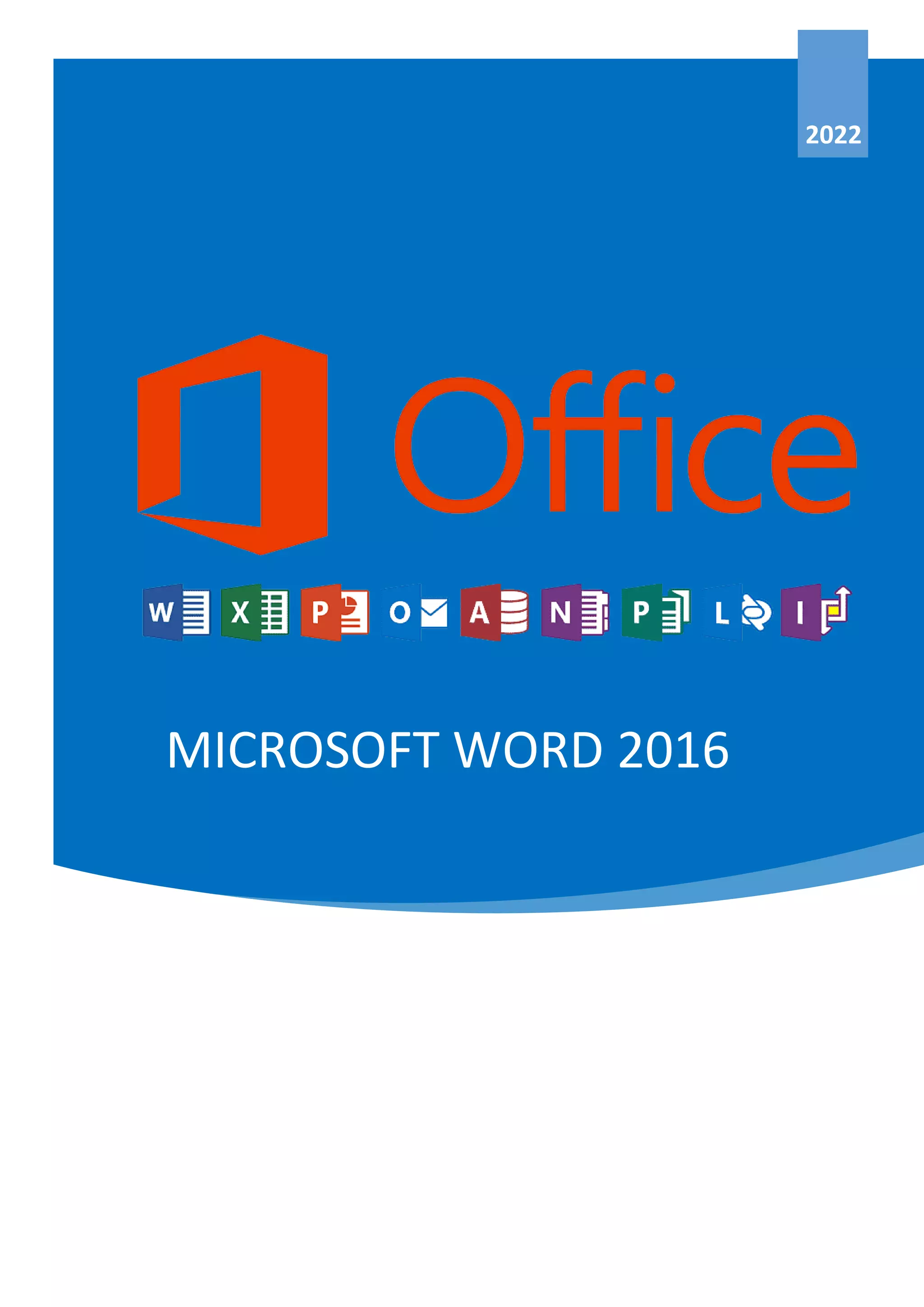 MS WORD 2016.docx | Desktop Publishing | Computer Software and Applications