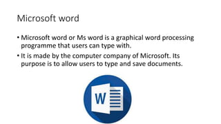 Ms word and_ms_excel | PPT